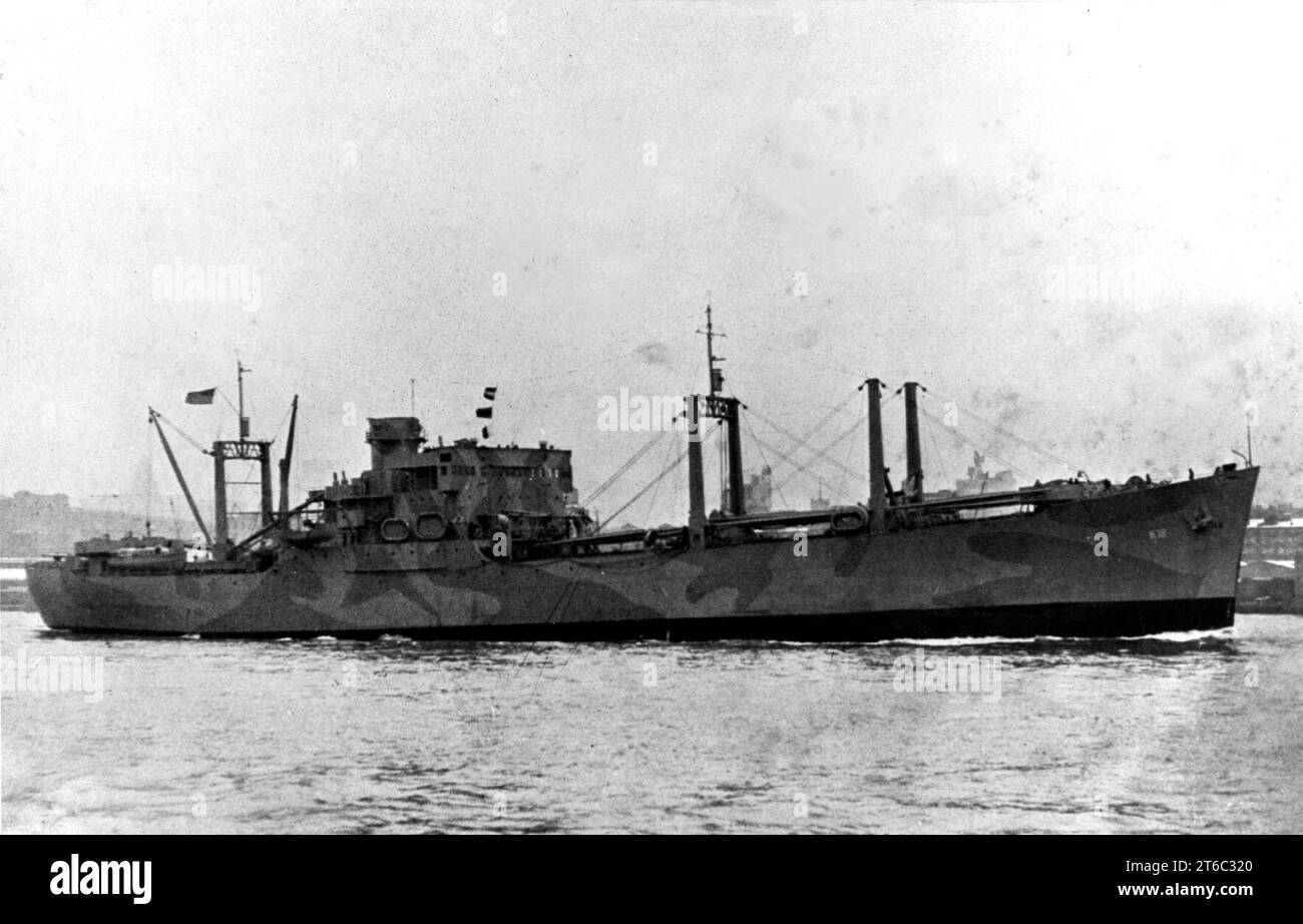 USS Arcturus (AK-18) underway in 1942 Stock Photo - Alamy