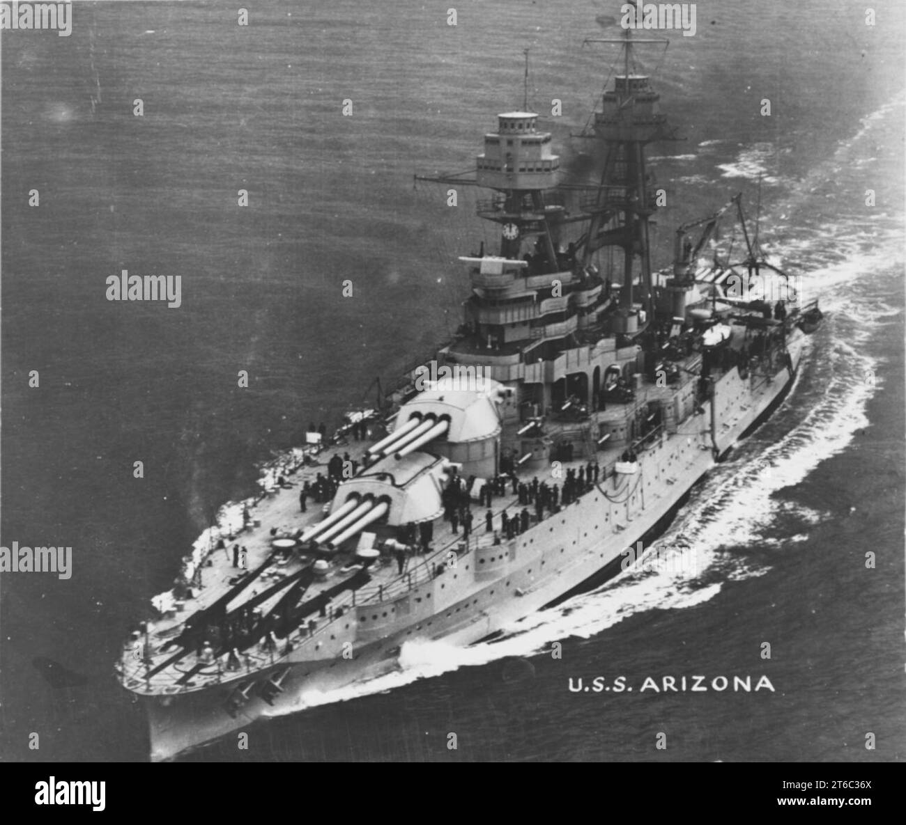 USS Arizona (BB-39) - NH 57658 Stock Photo - Alamy