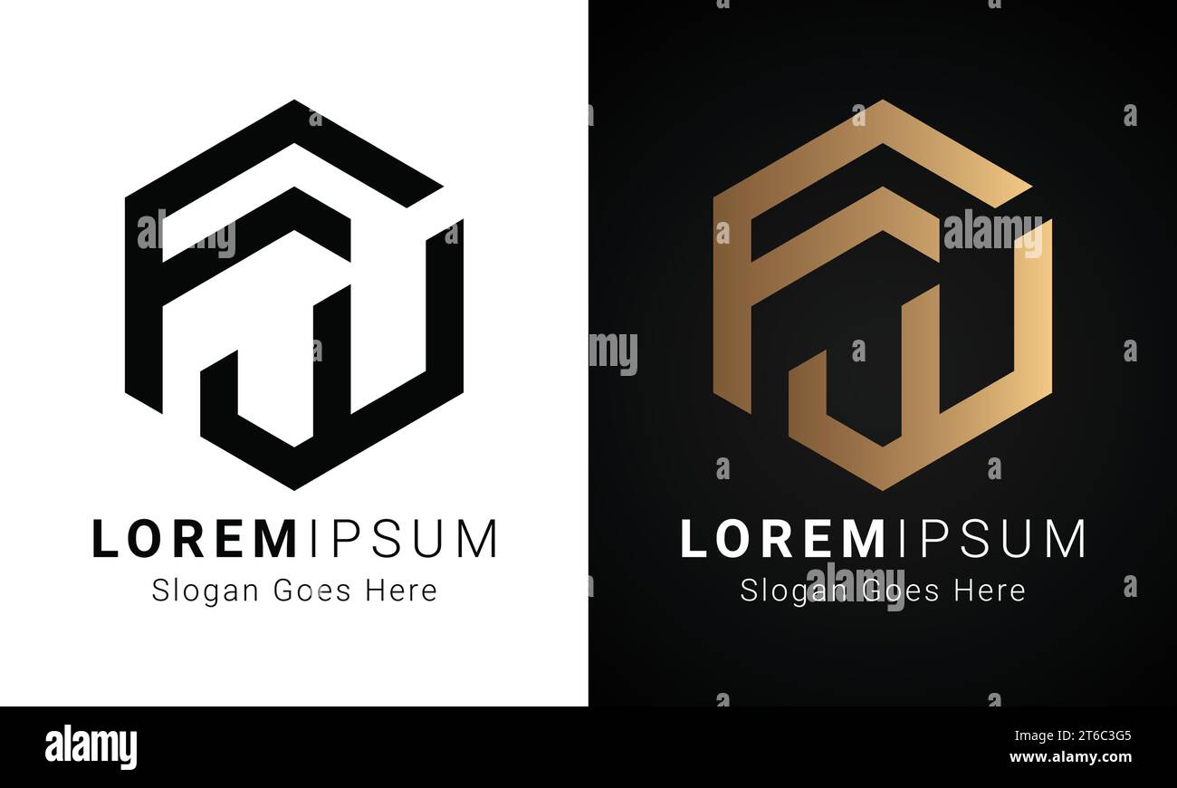 Wf letter design hi-res stock photography and images - Alamy