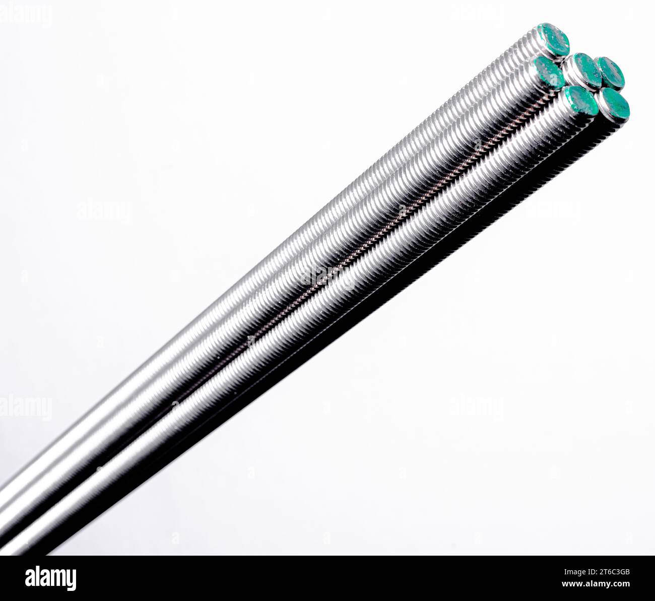 DIN 975 iron threaded bars in bunch Stock Photo - Alamy