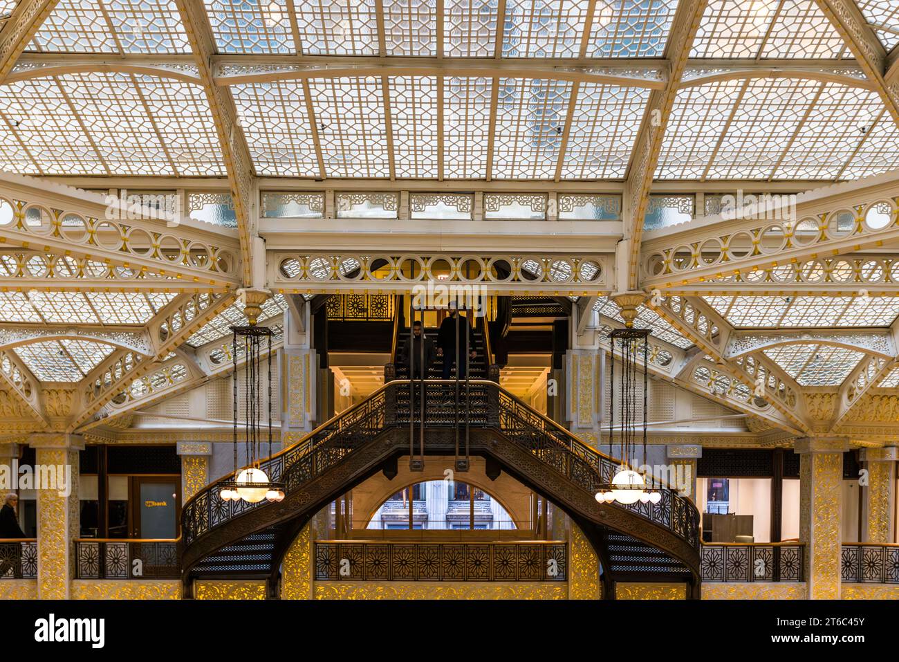 Lobby Rookery Buidling. The Rookery Building, designed by architects ...
