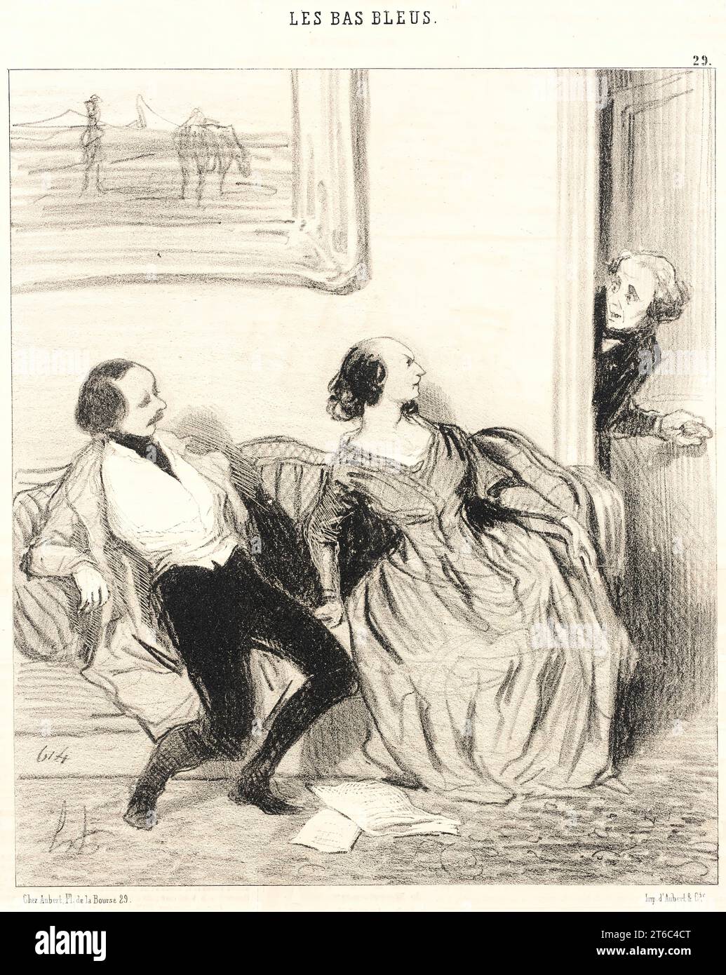 Ma bonne amie, puis-je entrer!..., 1844. 'Ma bonne amie, puis-je entrer ...