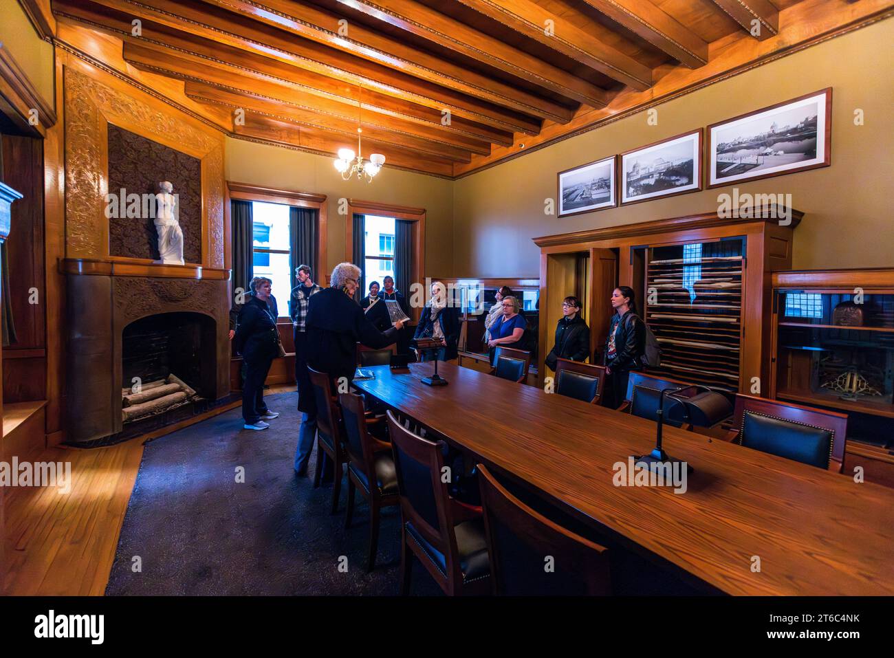 Rookery Building from 1888 in Downtown Chicago, Illinois, United States ...
