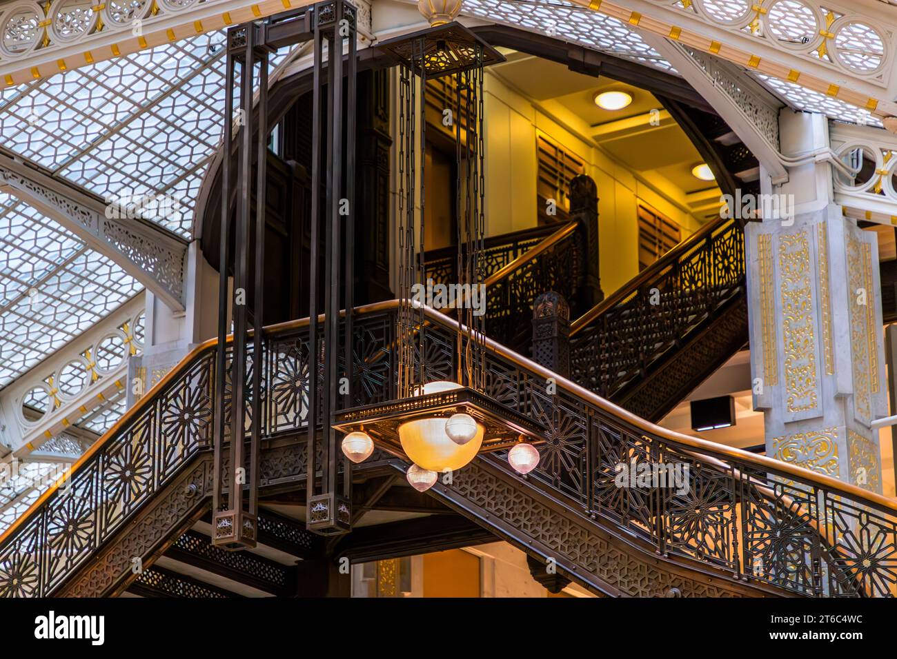 Rookery Building from 1888 in Downtown Chicago, Illinois, United States ...