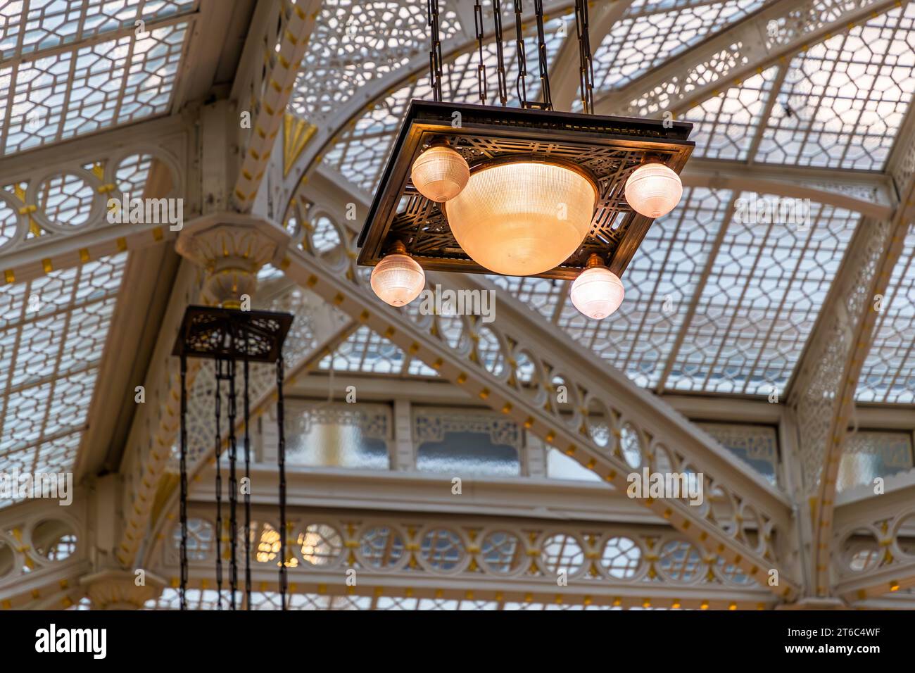 Rookery Building from 1888 in Downtown Chicago, Illinois, United States ...