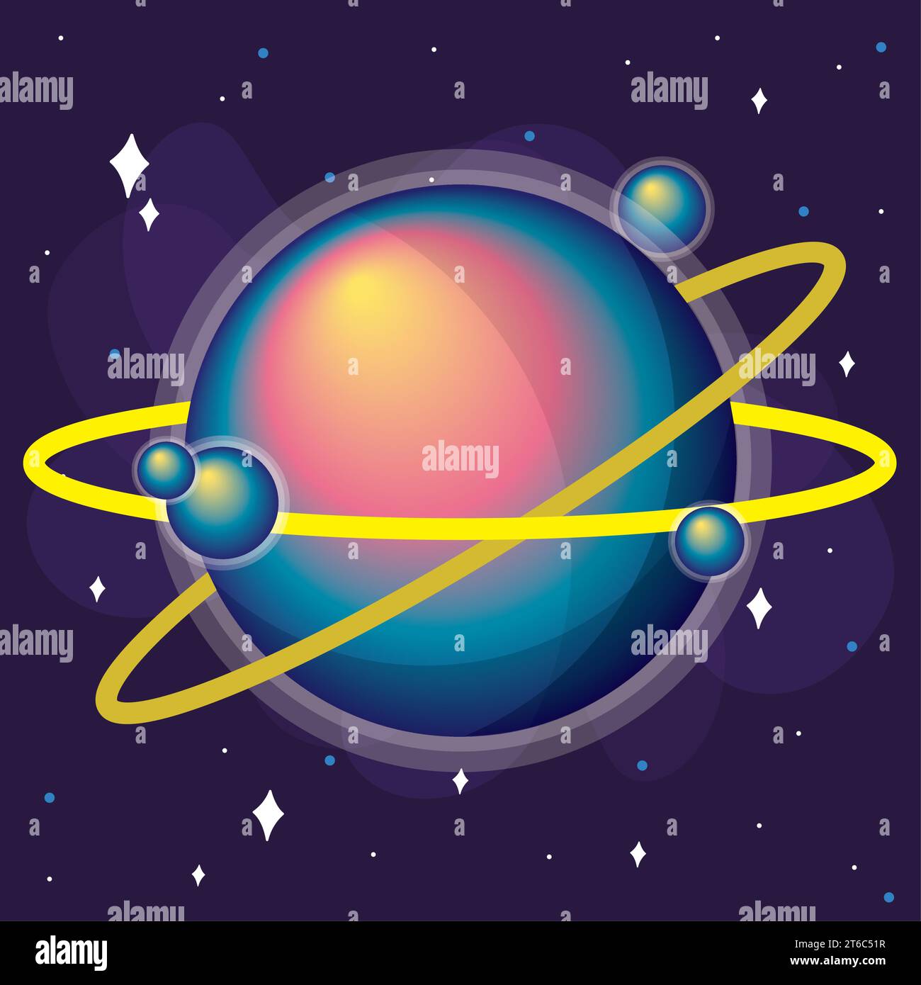 Isolated abstract plantet Cosmic star Vector Stock Vector Image & Art ...