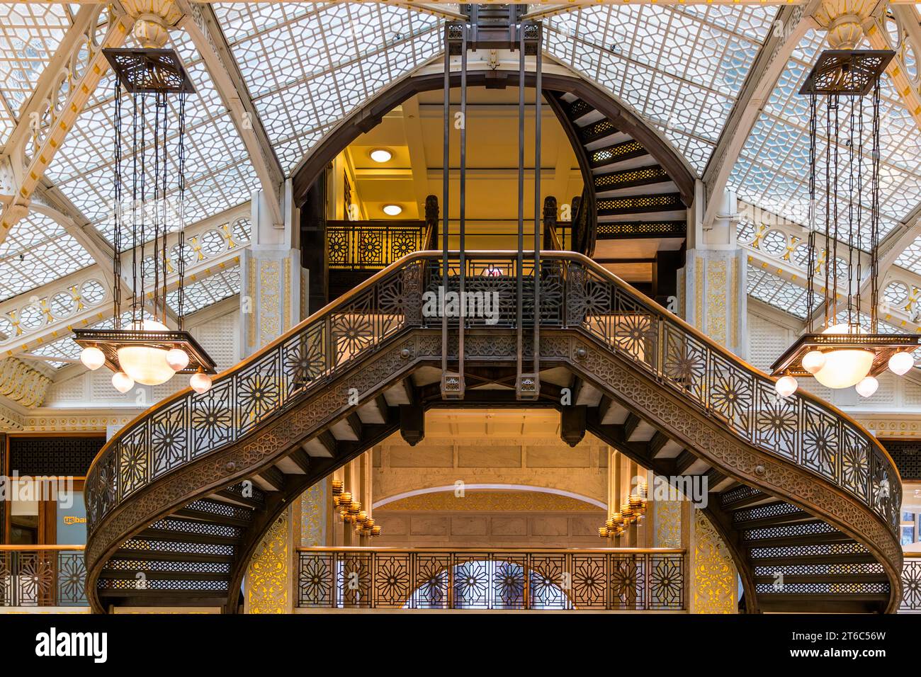 Rookery Building from 1888 in Downtown Chicago, Illinois, United States ...