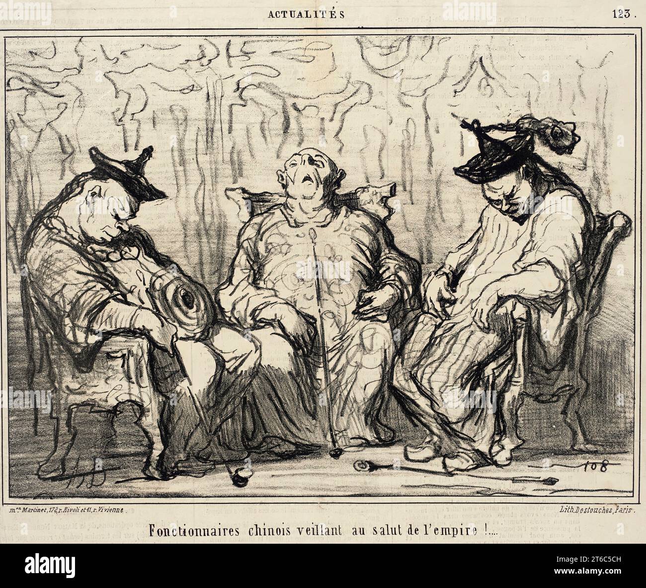 China opium cartoon hi-res stock photography and images - Alamy