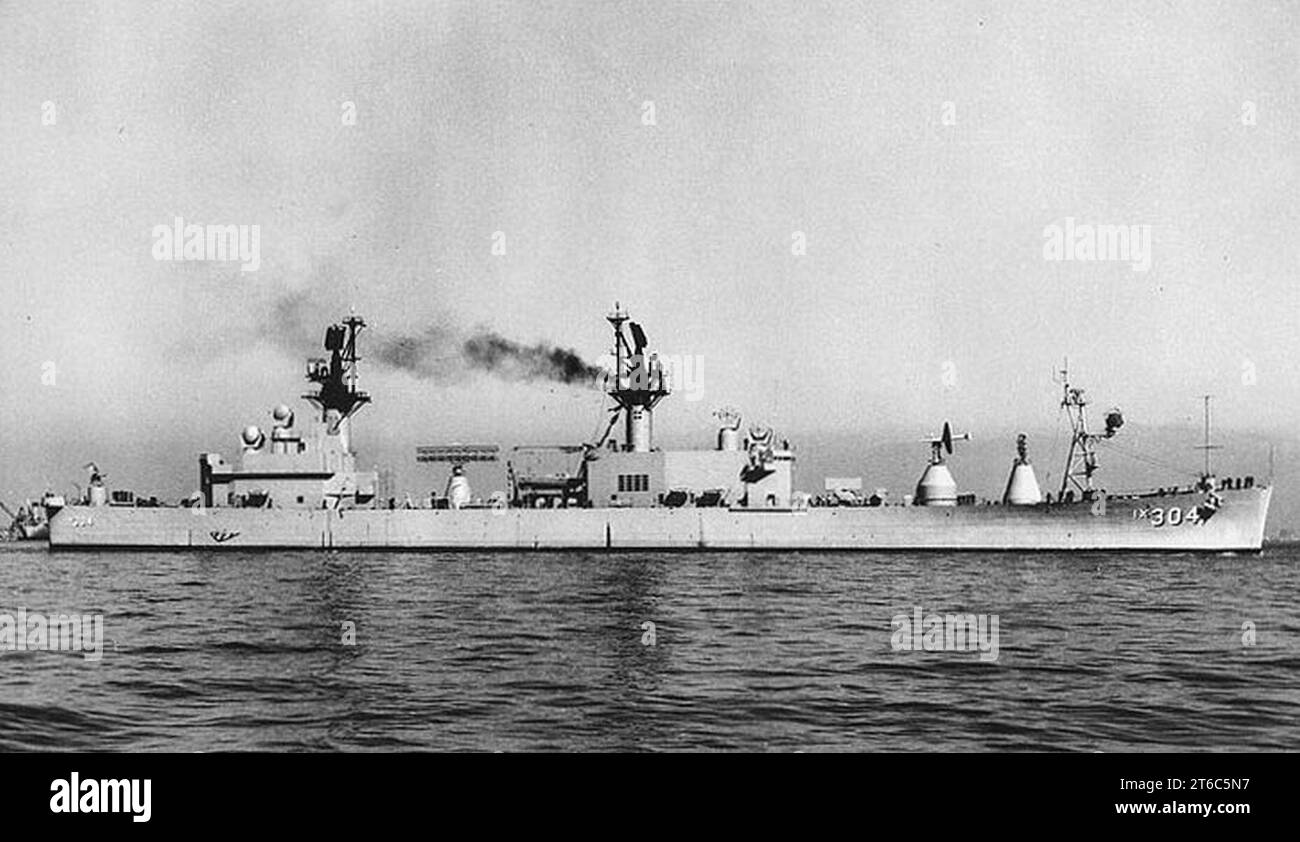 USS Atlanta (IX-304) off the San Francisco Naval Shipyard following ...
