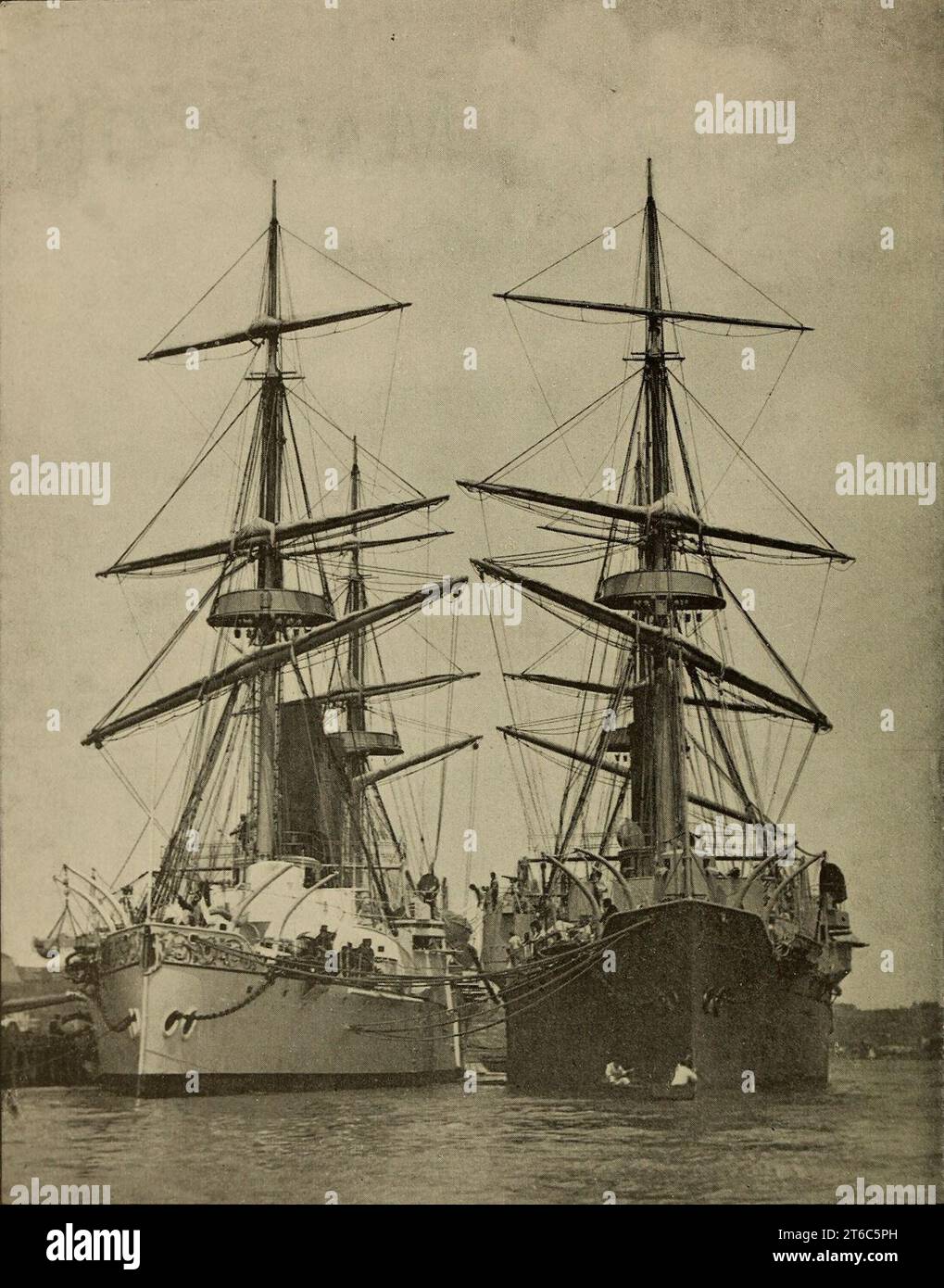 USS Atlanta and USS Boston - Cassier's 1894-12 Stock Photo - Alamy