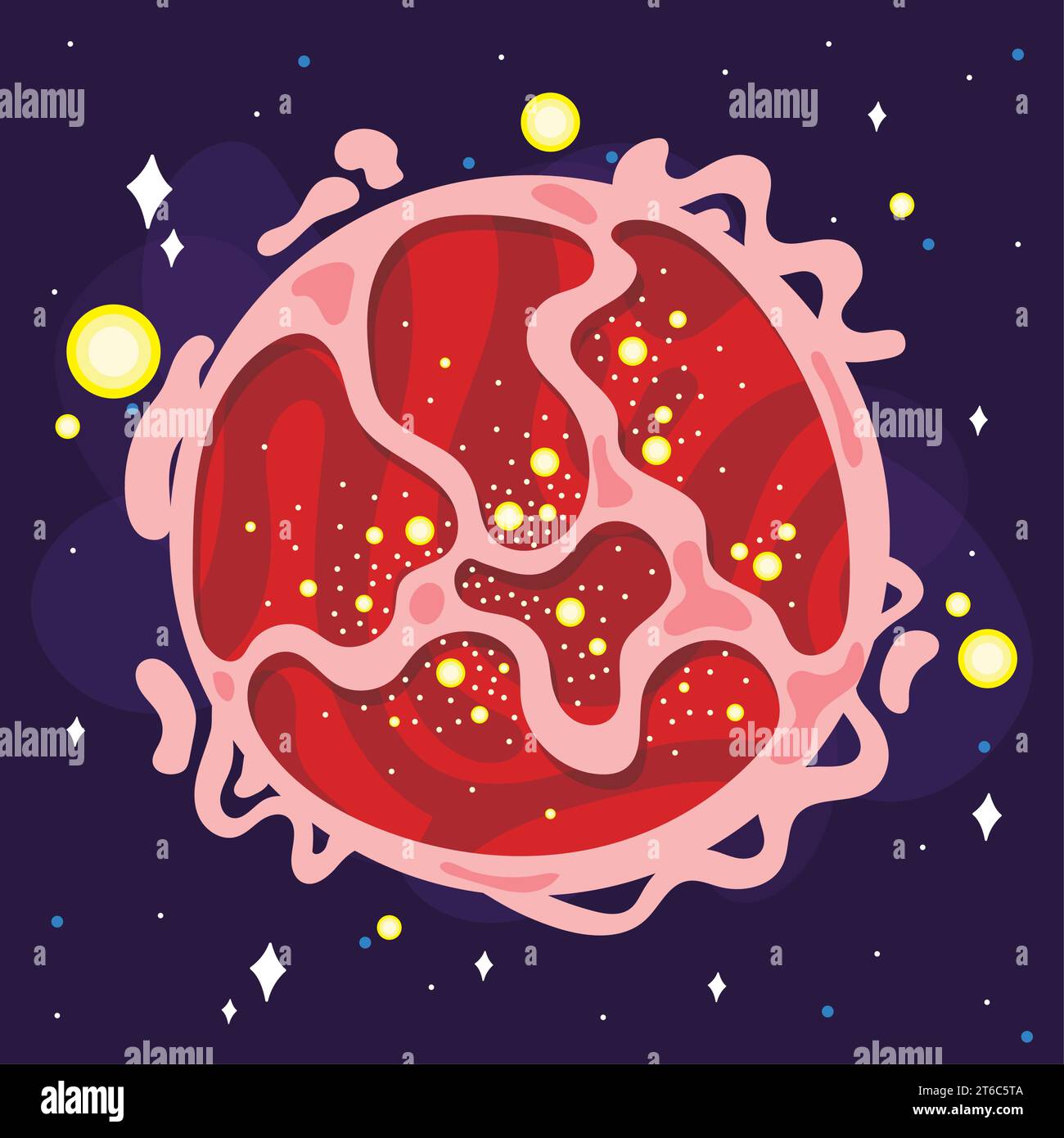 Isolated abstract plantet Cosmic star Vector Stock Vector Image & Art ...