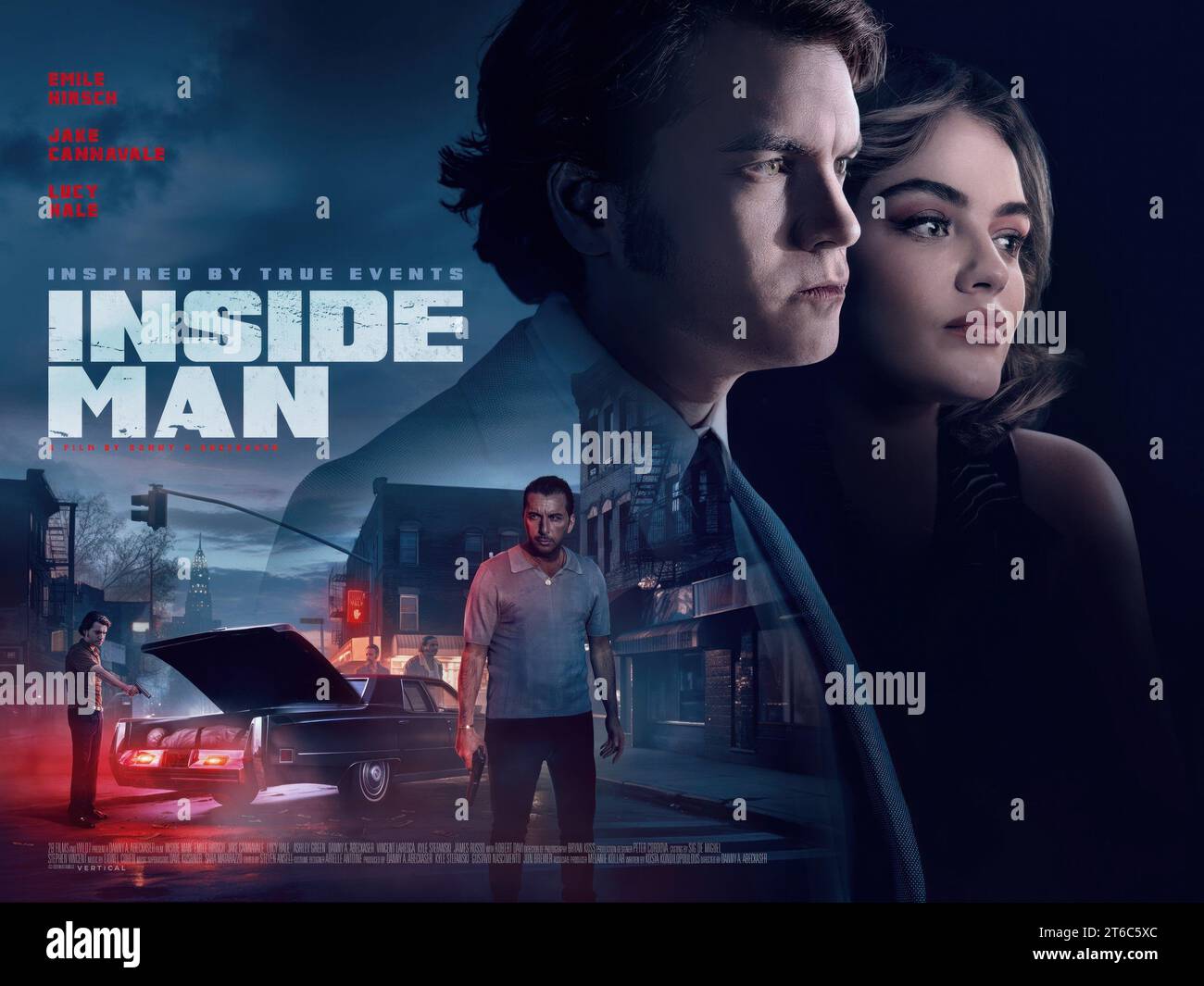 INSIDE MAN, poster, top from left: Emile Hirsch, Lucy Hale, bottom left ...