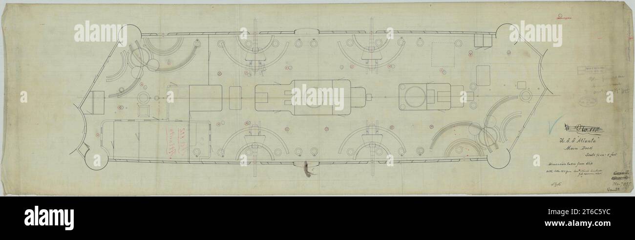 USS Atlanta- Main Deck Stock Photo - Alamy