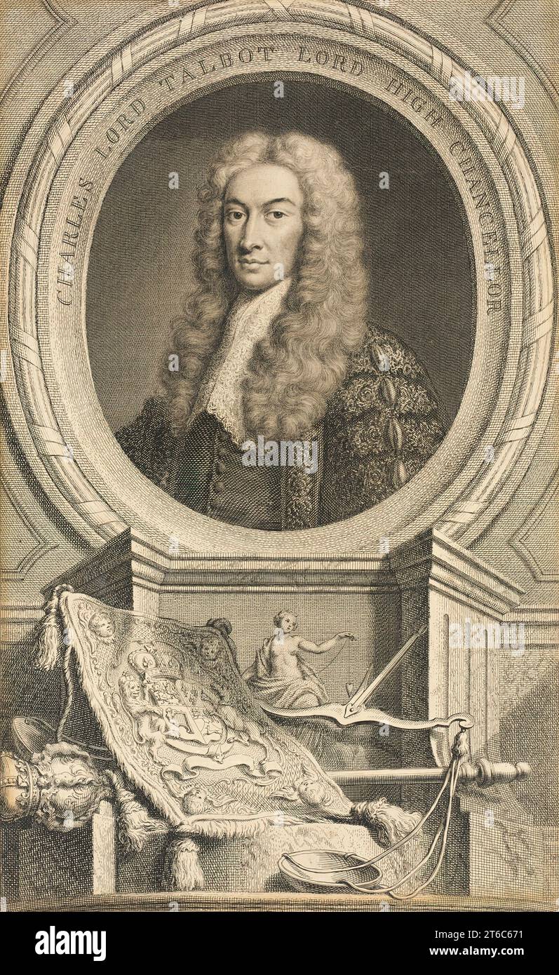 Charles Lord Talbot, High Grand Chancellor, published 1740. From Birch ...