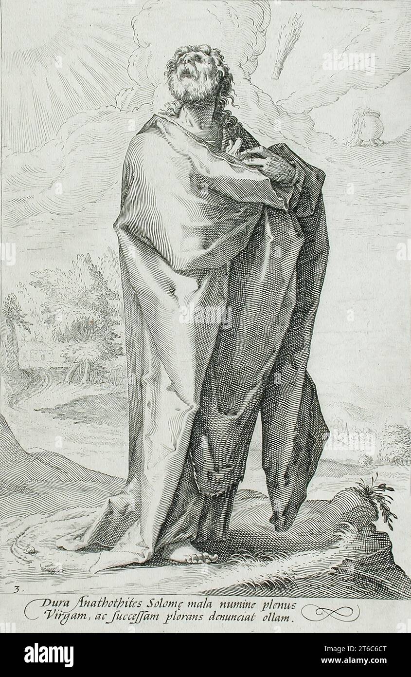 Jeremiah, 1589. From Prophets of the Old Testament: Davis, Isaiah ...