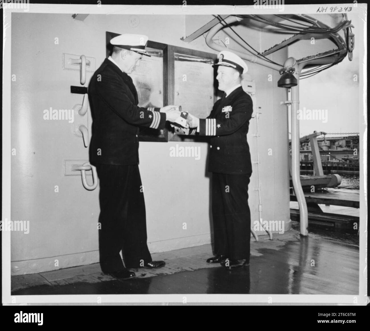Commissioning pennant Black and White Stock Photos & Images - Alamy
