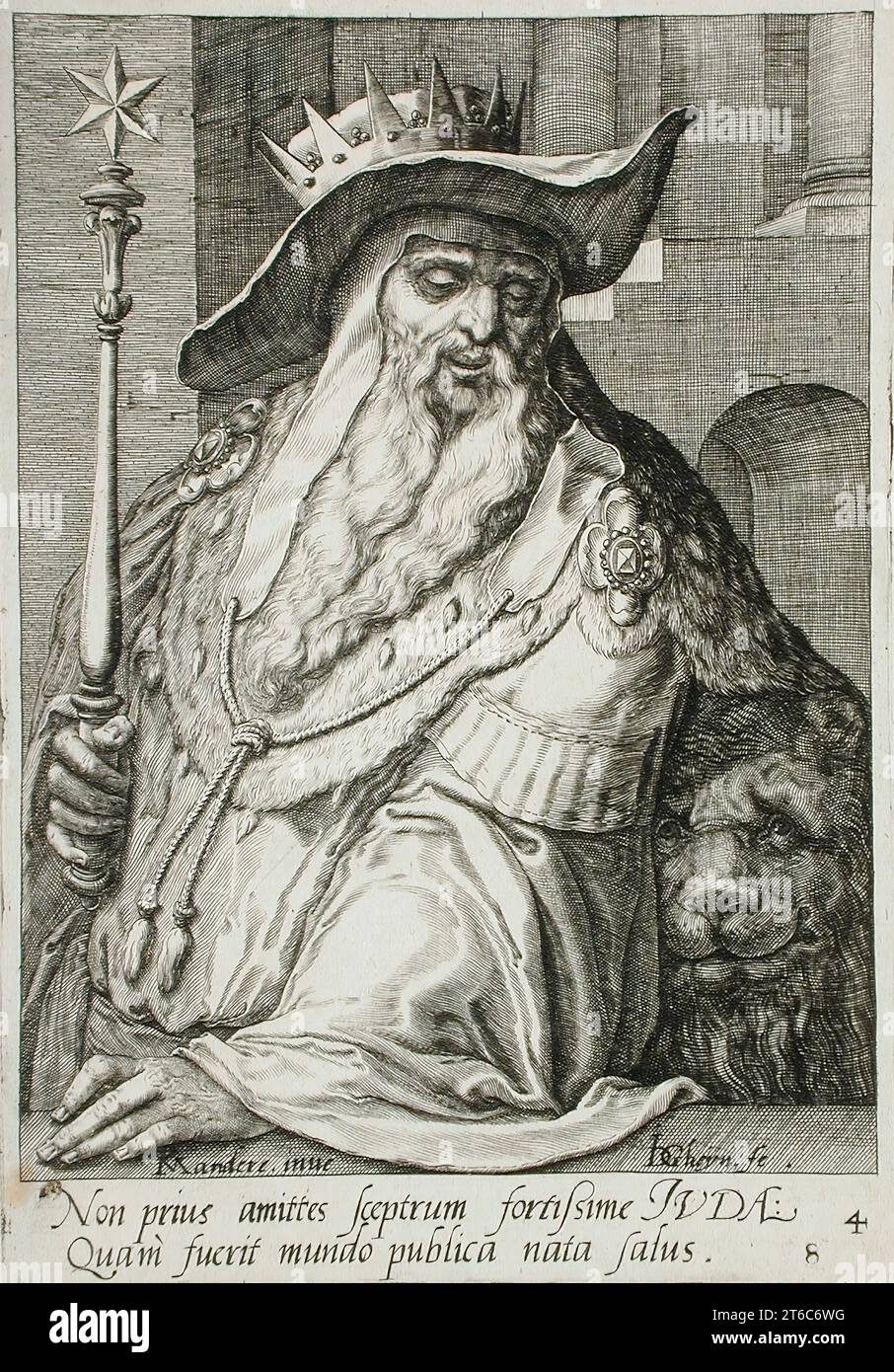 Judah, c1590. From The Twelve Sons of Jacob, pl. 4 Stock Photo - Alamy