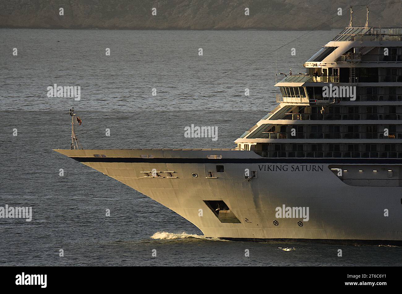 The passenger cruise ship Viking Saturn arrives at the French ...