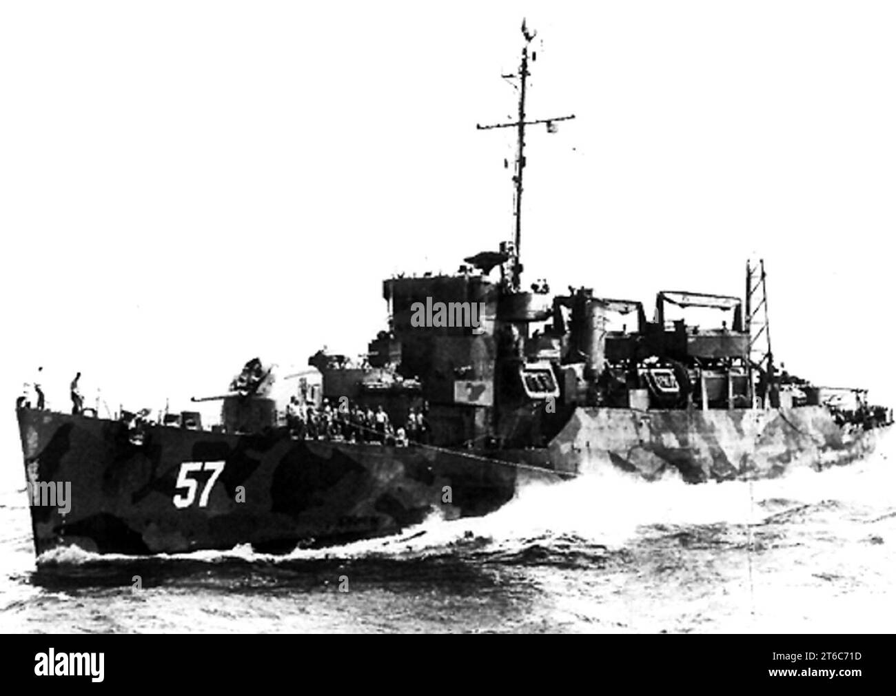 USS Barber (APD-57) underway, circa in 1945 Stock Photo - Alamy