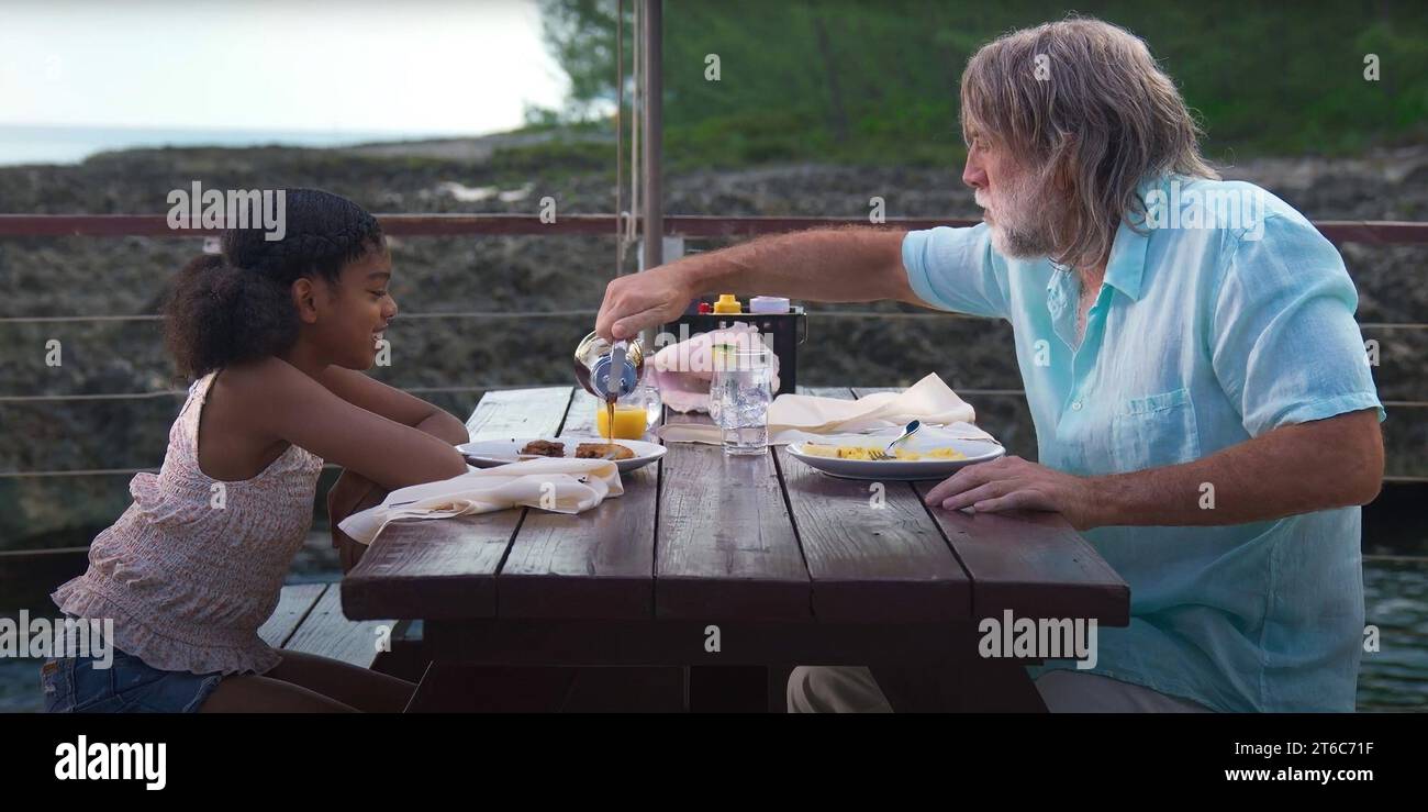 THE RETIREMENT PLAN, from left: Thalia Campbell, Nicolas Cage, 2023 ...