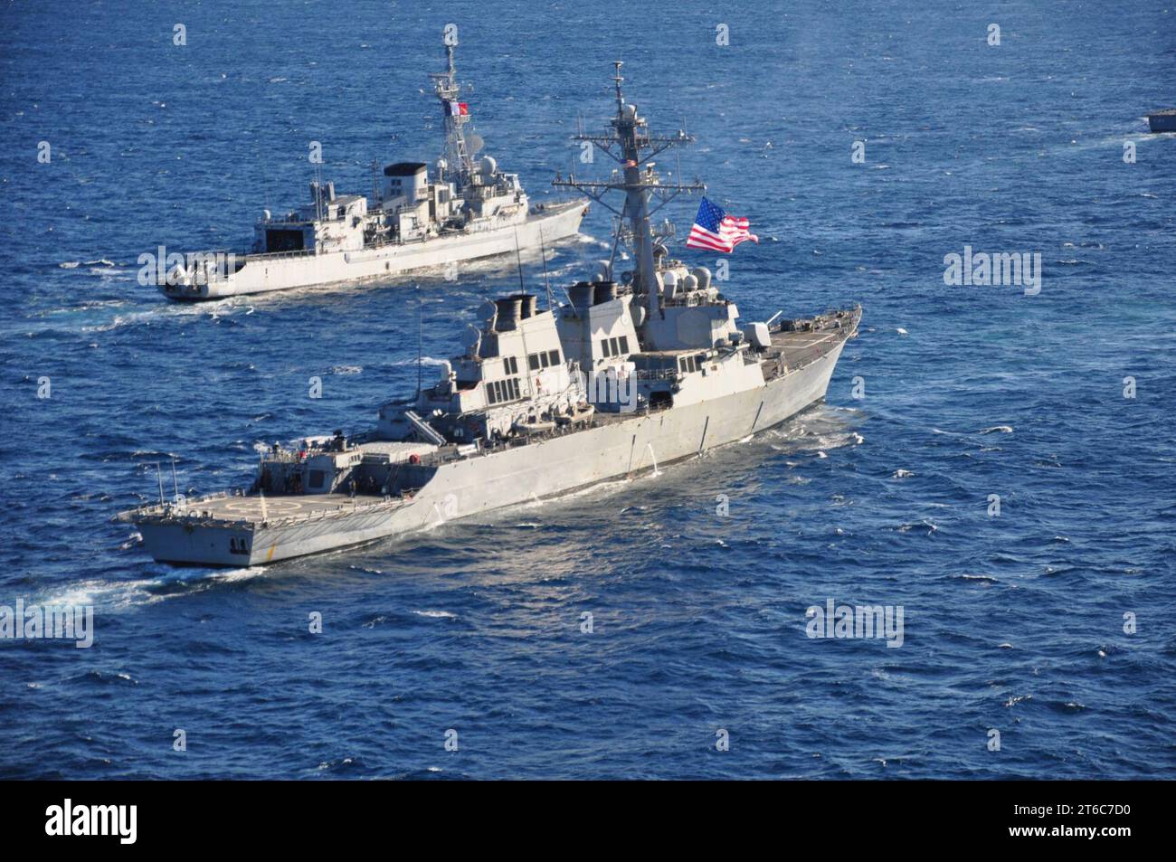 USS Barry trains with the French Marine Nationale. (8531840936 Stock ...