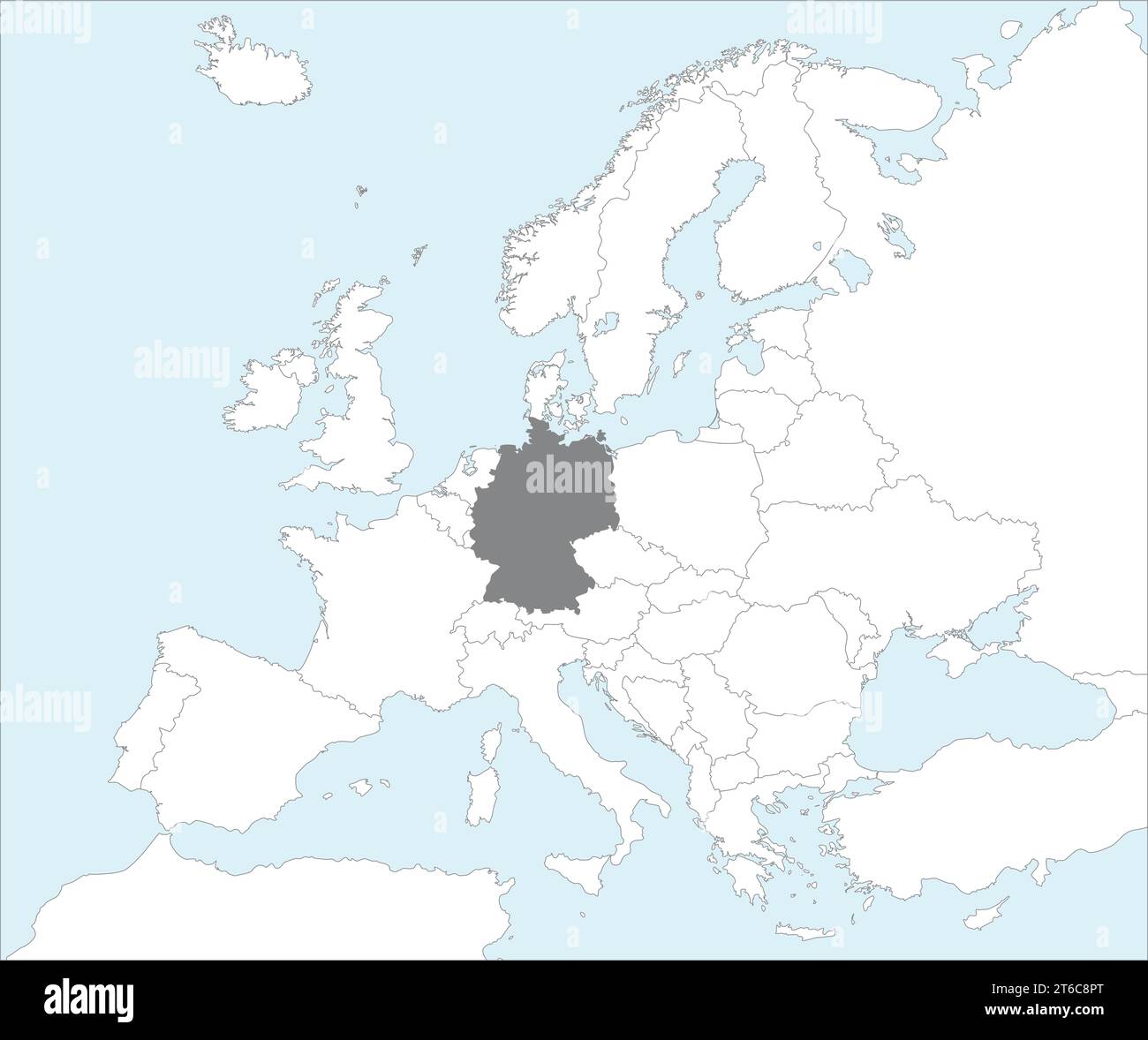 Location map of the FEDERAL REPUBLIC OF GERMANY, EUROPE Stock Vector ...