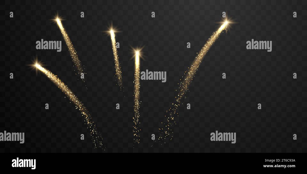 2023 gold fireworks Stock Vector Images - Alamy