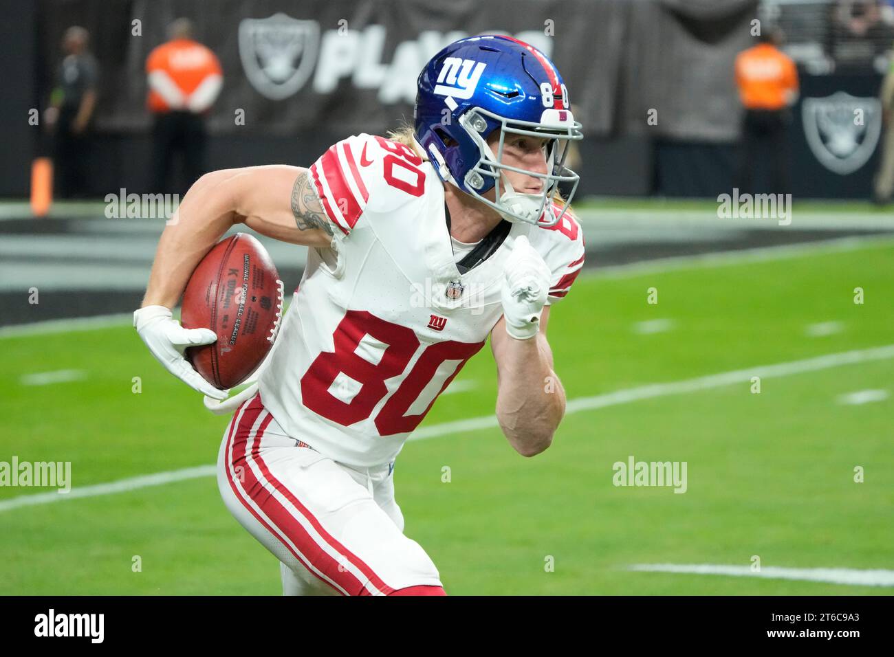 New York Giants wide receiver Gunner Olszewski (80) during the first ...