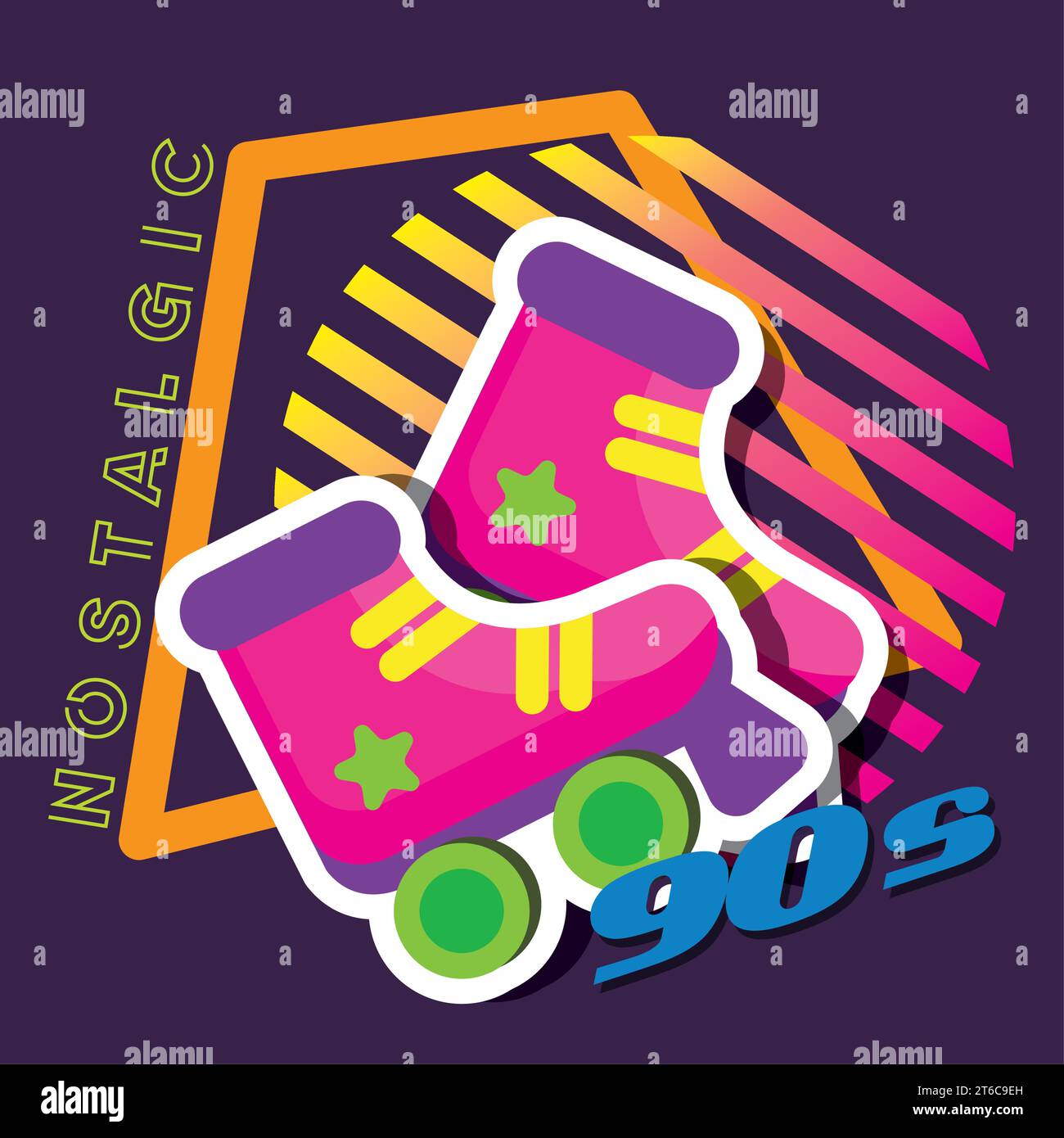 Retro and nostalgic background with stakes Vector Stock Vector Image ...