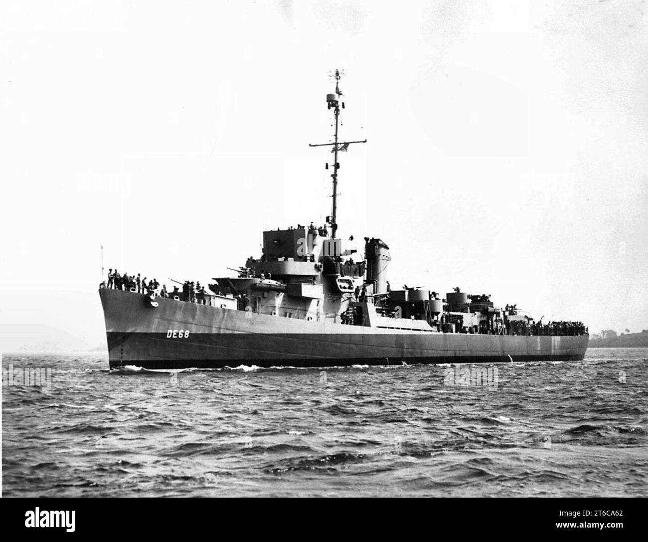 USS Bates (DE-68) underway, circa in 1943 Stock Photo - Alamy