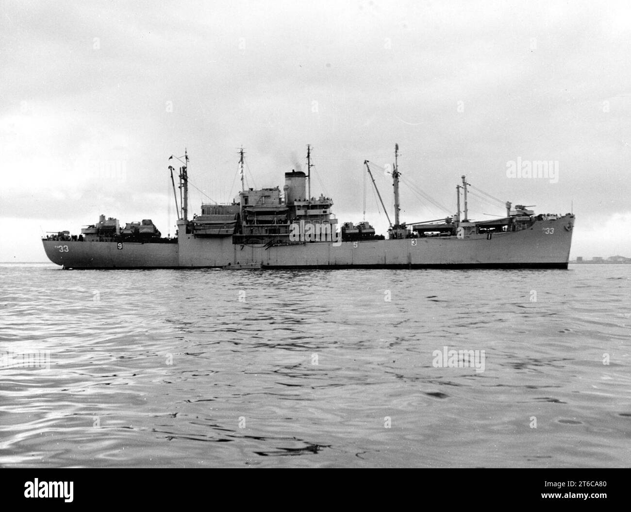 USS Bayfield (APA-33) on 6 February 1952 Stock Photo - Alamy