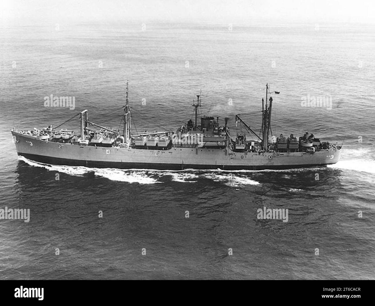 USS Bellatrix (AKA-3) underway in the 1950s Stock Photo - Alamy