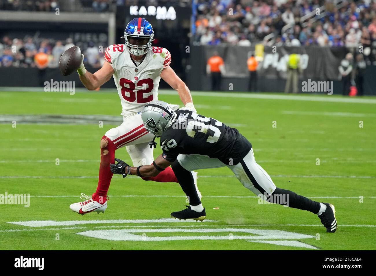 New York Giants tight end Daniel Bellinger (82) during the first half ...