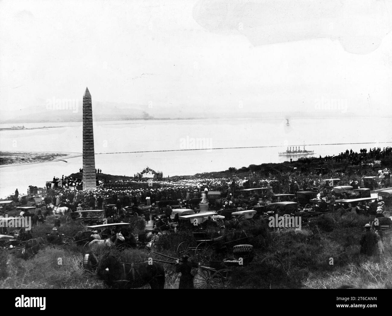 USS Bennington Monument dedication at Fort Rosecrans, California (USA ...