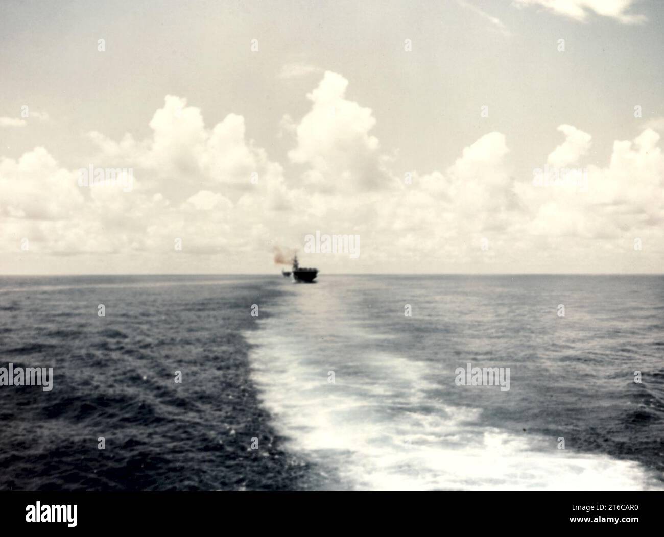 USS Bennington (CV-20) fires anticraft guns during gunnery practice in ...