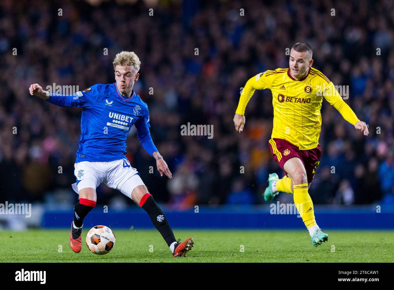 Glasgow, Scotland. 09 November 2023. Ross McCausland (45 - Rangers ...