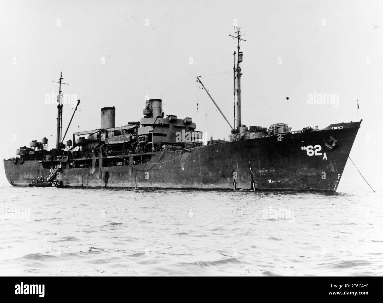 USS Berrien (APA-62) at anchor, circa in 1945 Stock Photo - Alamy