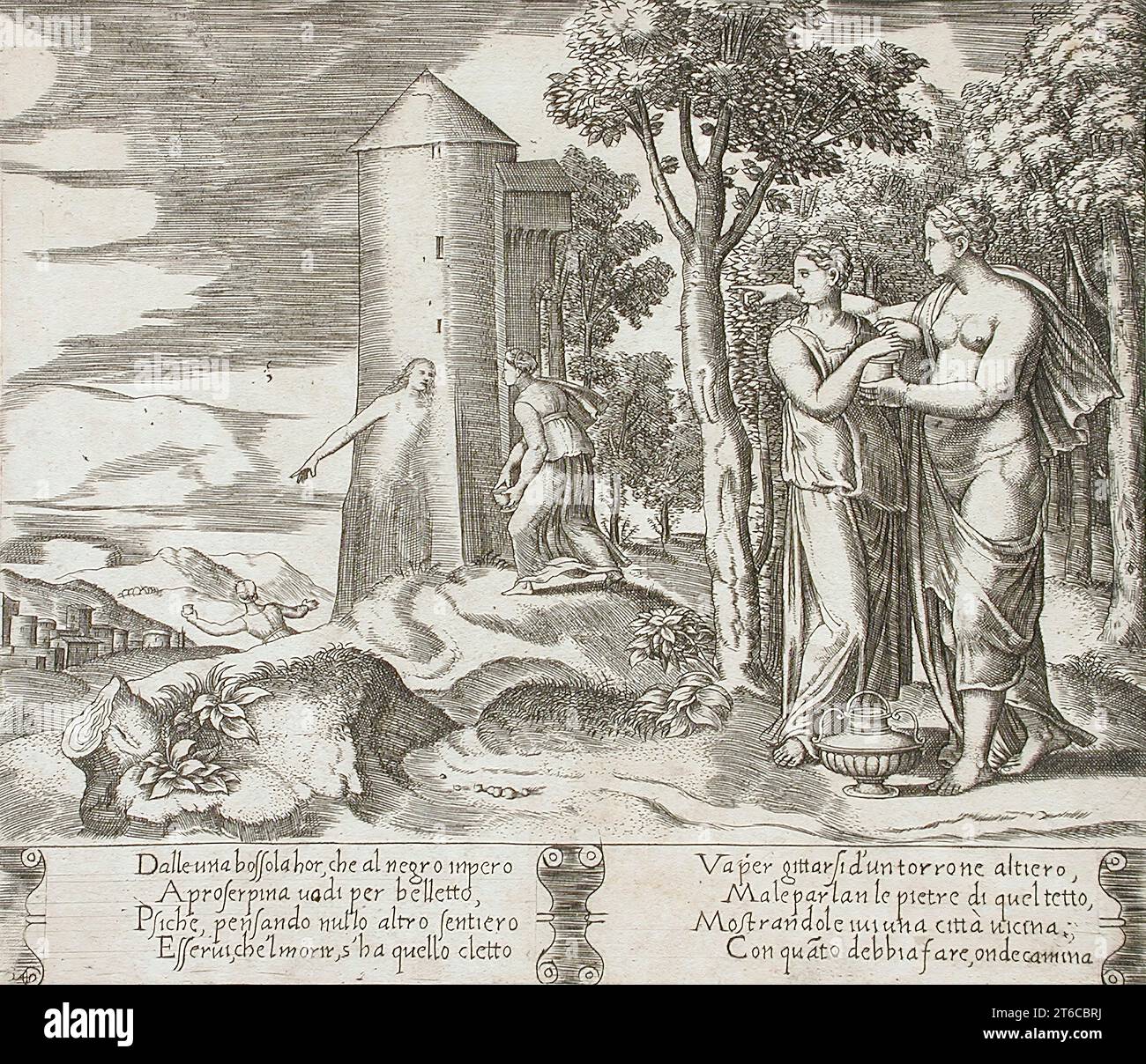 Venus with Psyche pointing to the underworld, between 1520 and 1535 ...