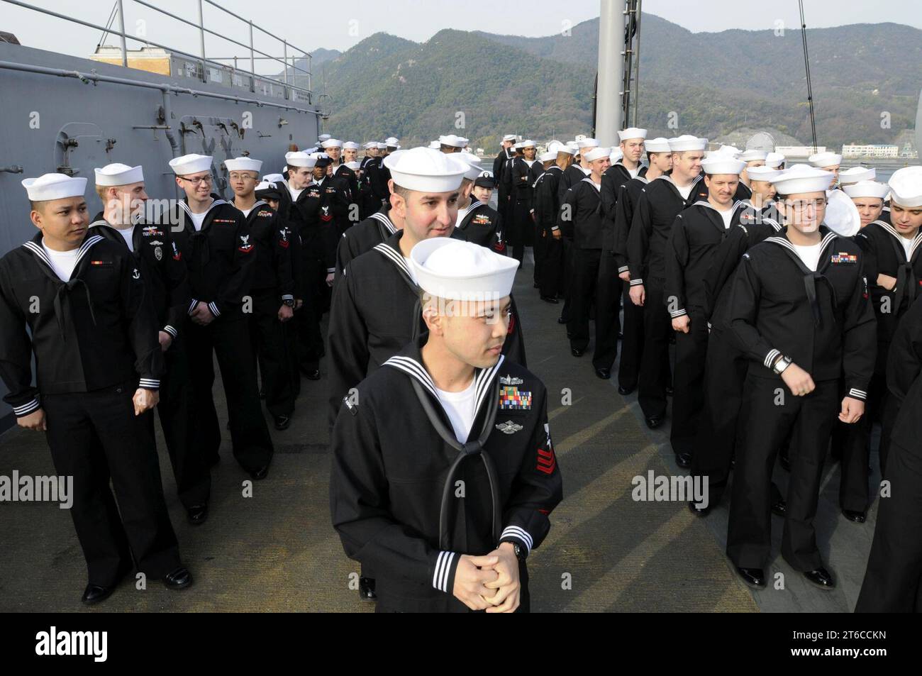USS Blue Ridge operations 130316 Stock Photo - Alamy