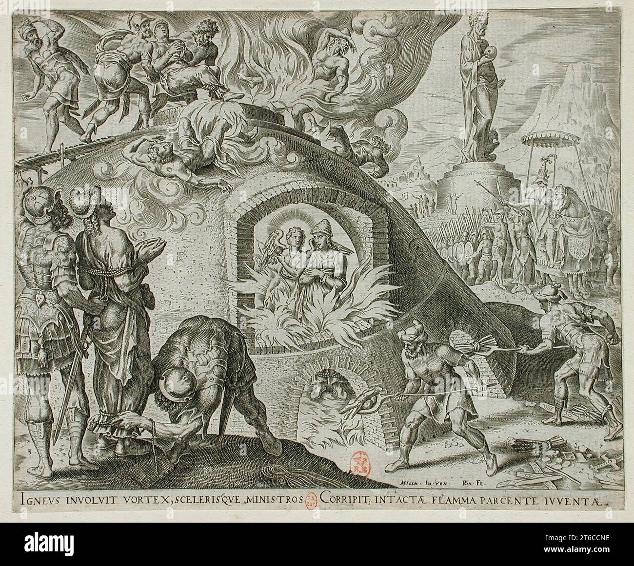 The Three Jews Cast into the Fiery Furnace, 1565. From The Story of ...