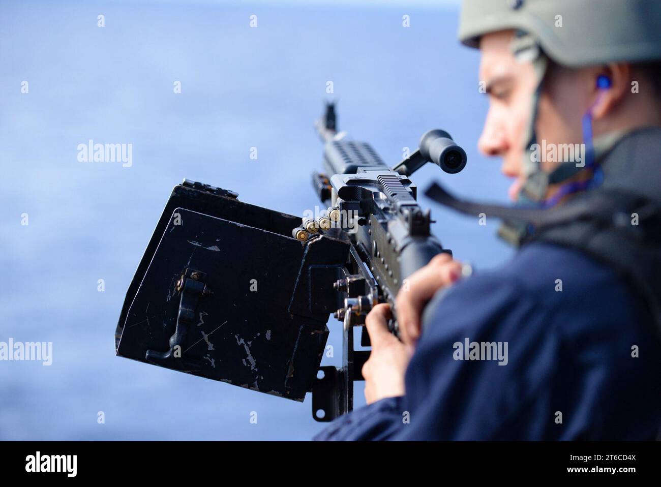 USS Blue Ridge operations 150318 Stock Photo - Alamy