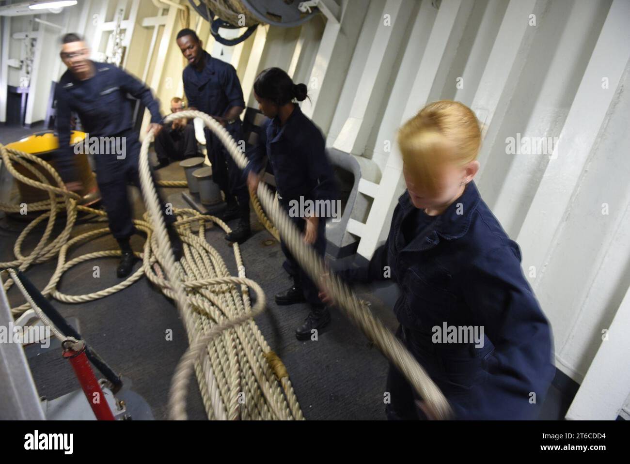 USS Blue Ridge operations 150617 Stock Photo - Alamy