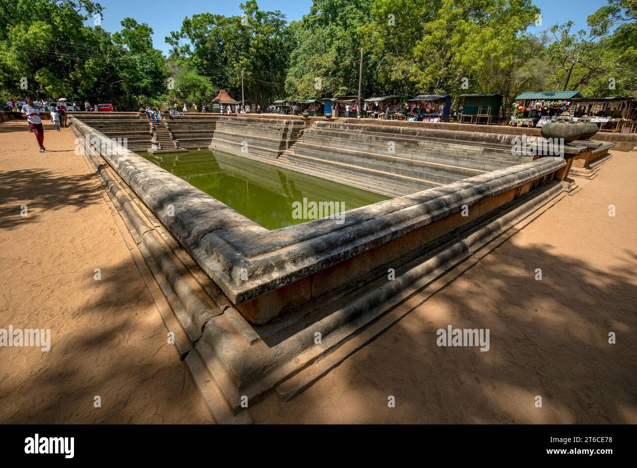 The north pond at the Kuttam Pokuna or Twin Ponds at the ancient site ...