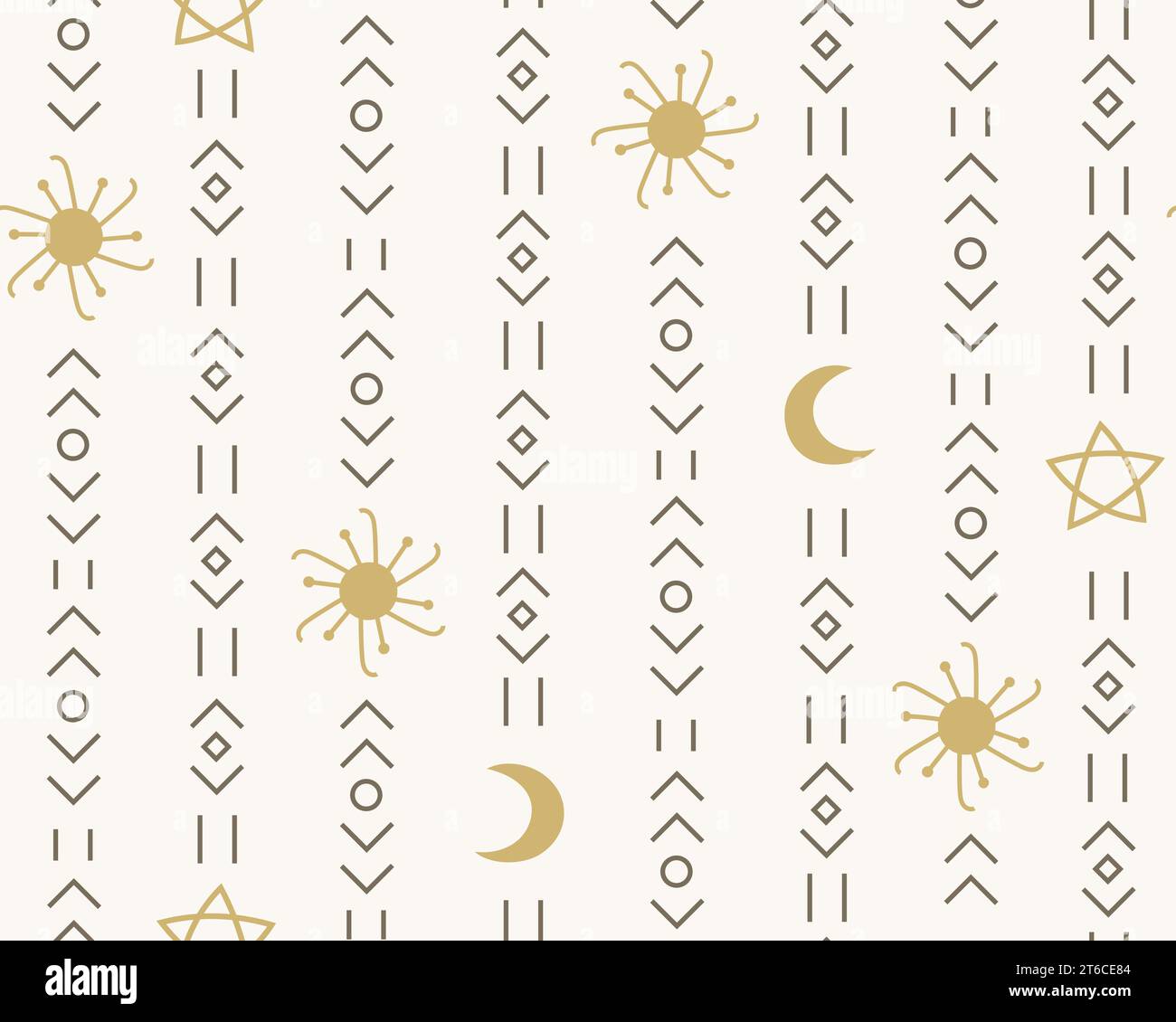 Simple ethnic tribal aztec, indial, mexican seamless pattern with ...