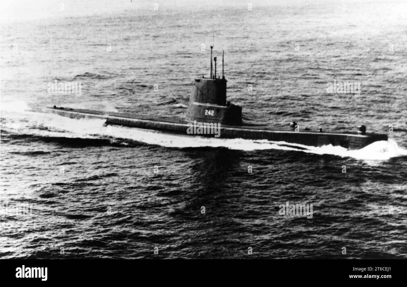 USS Bluegill (SSK-242) underway during the 1950s Stock Photo - Alamy