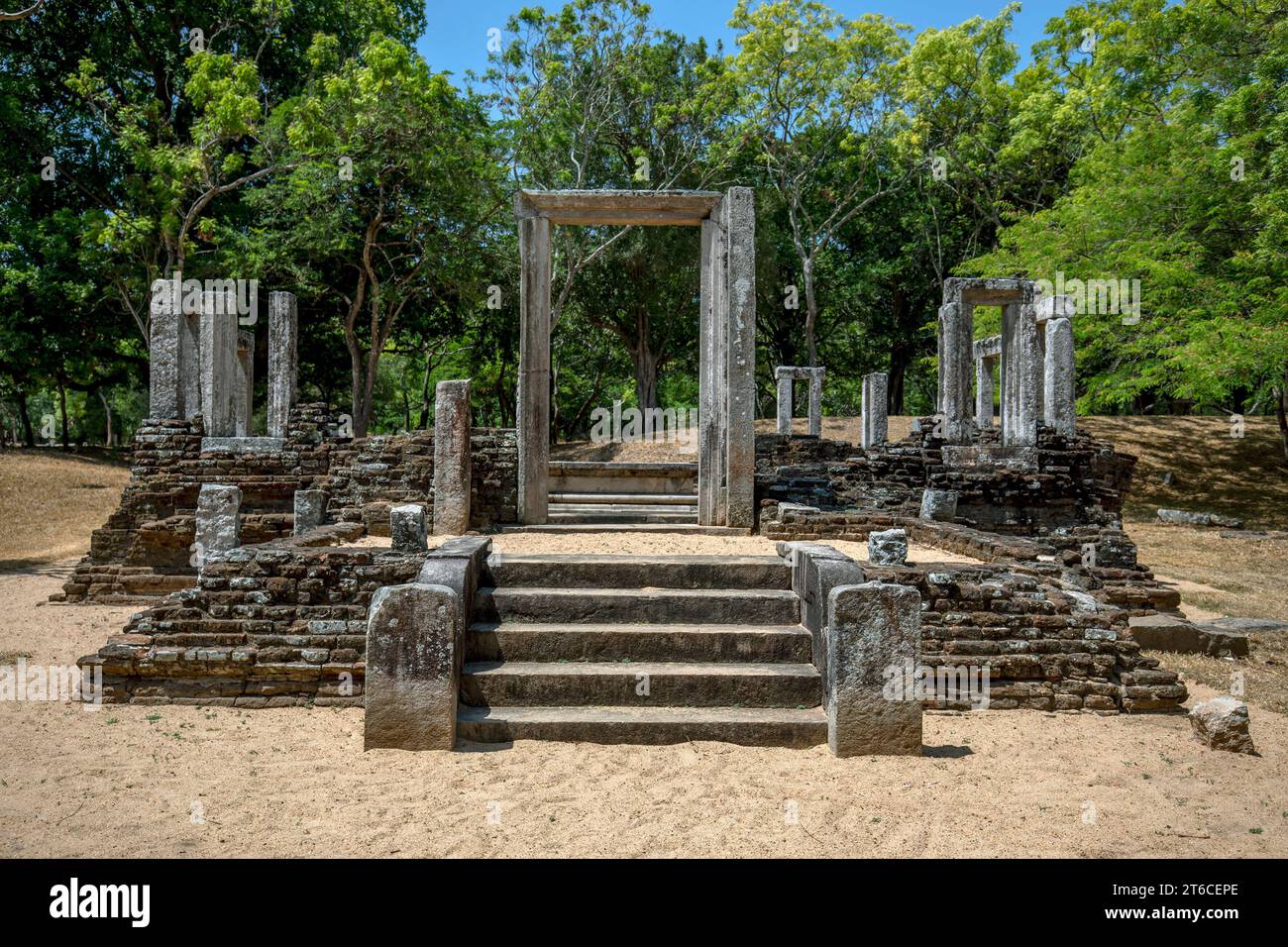 The Daladha Maligawa at ancient Anuradhapura. It is believed to be the ...