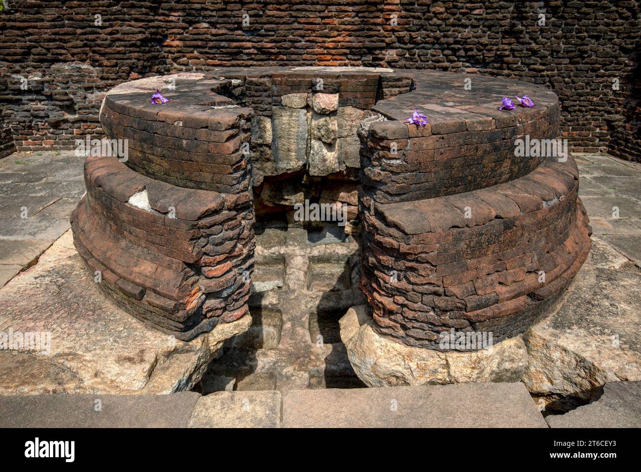 The ruins of the Lotus Pedestal within the Gedige type image house from ...