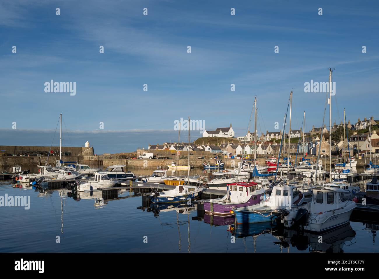 5 November 2023. Findochty Marina,Findochty,Moray,Scotland. This is the ...
