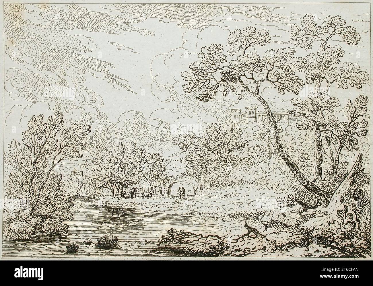 Rustic Castle, 18th century Stock Photo - Alamy