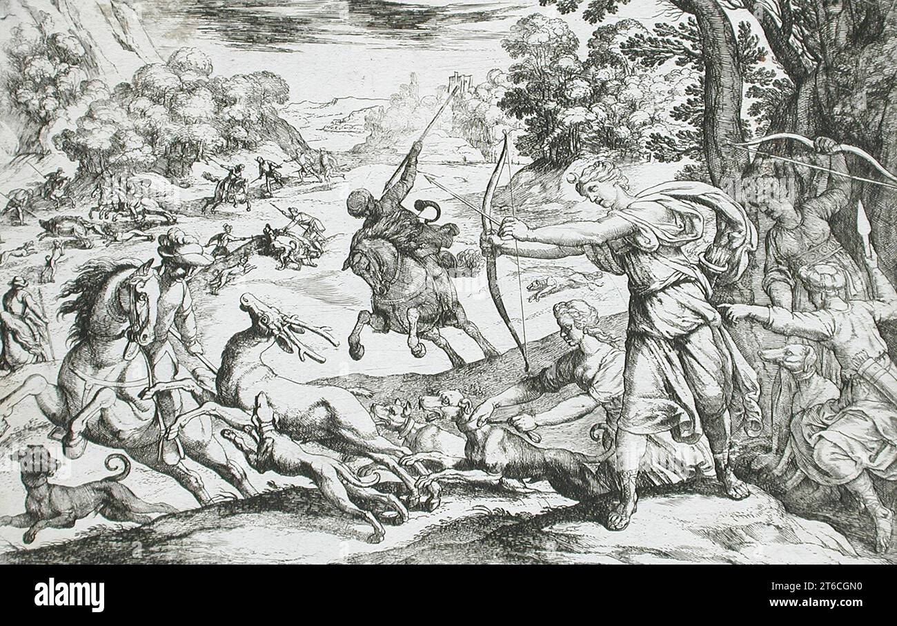 17th century deer hunt hi-res stock photography and images - Alamy